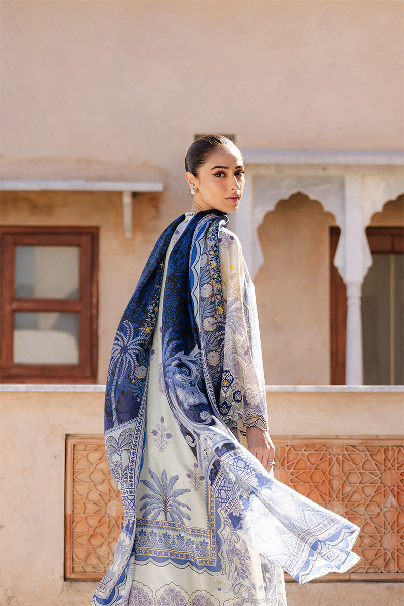 Lina Mint Blue Cotton Silk Ensemble | Luxury | Aneeka Ruknuddin ...